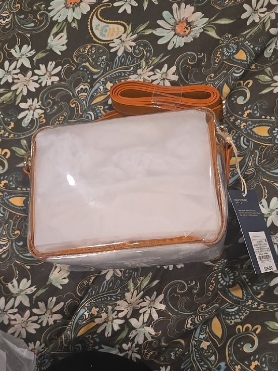 Universal Thread | Bags | 40 New Clear Pvc Crossbody Bag With Orange ...